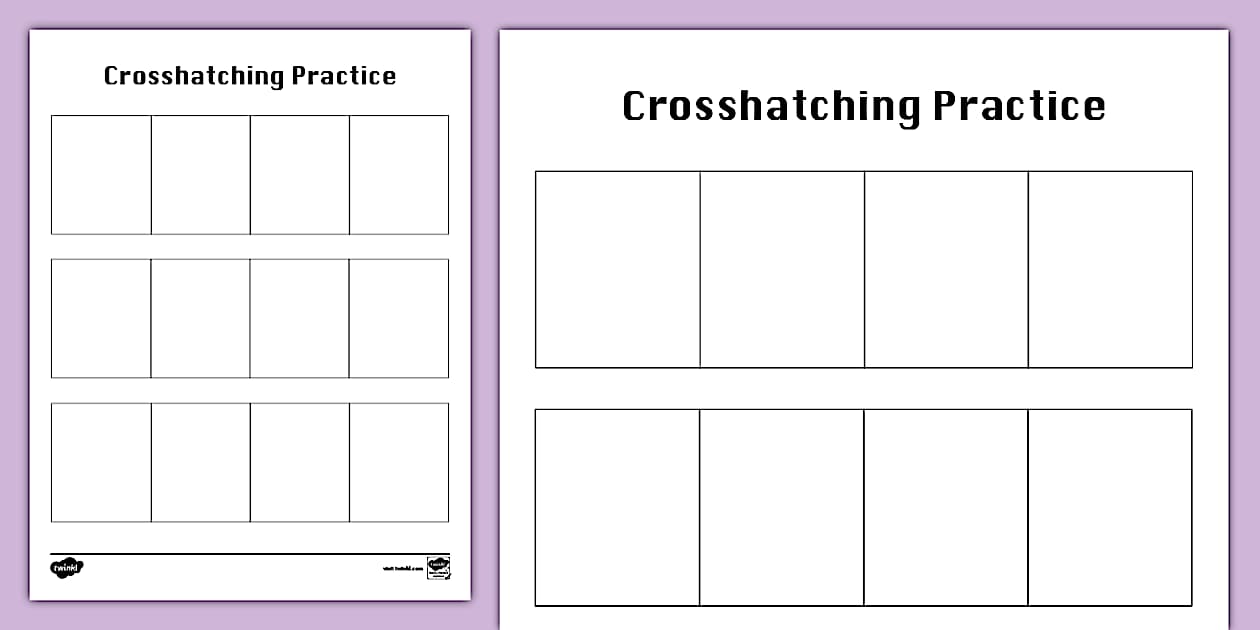 Cross Hatching Exercises | Arts & Crafts | Twinkl USA