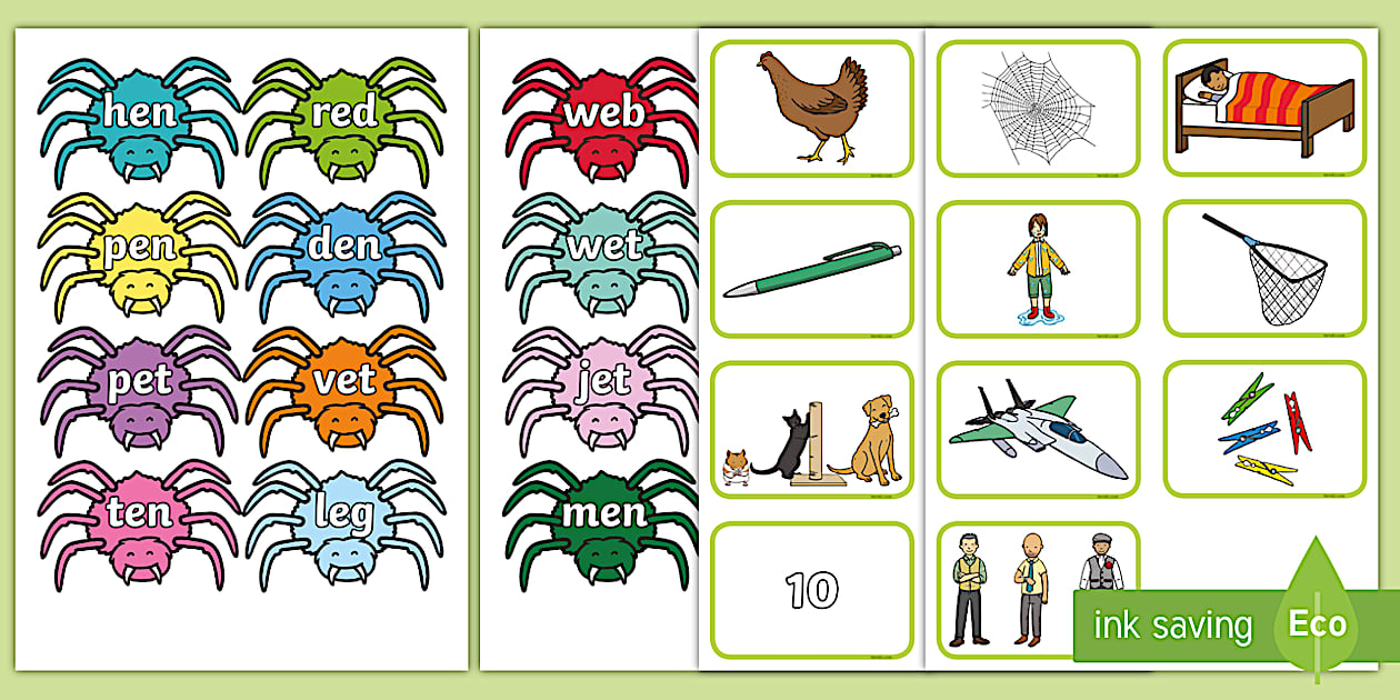 Spider Splat CVC 'e' Words Game (Teacher-Made) - Twinkl