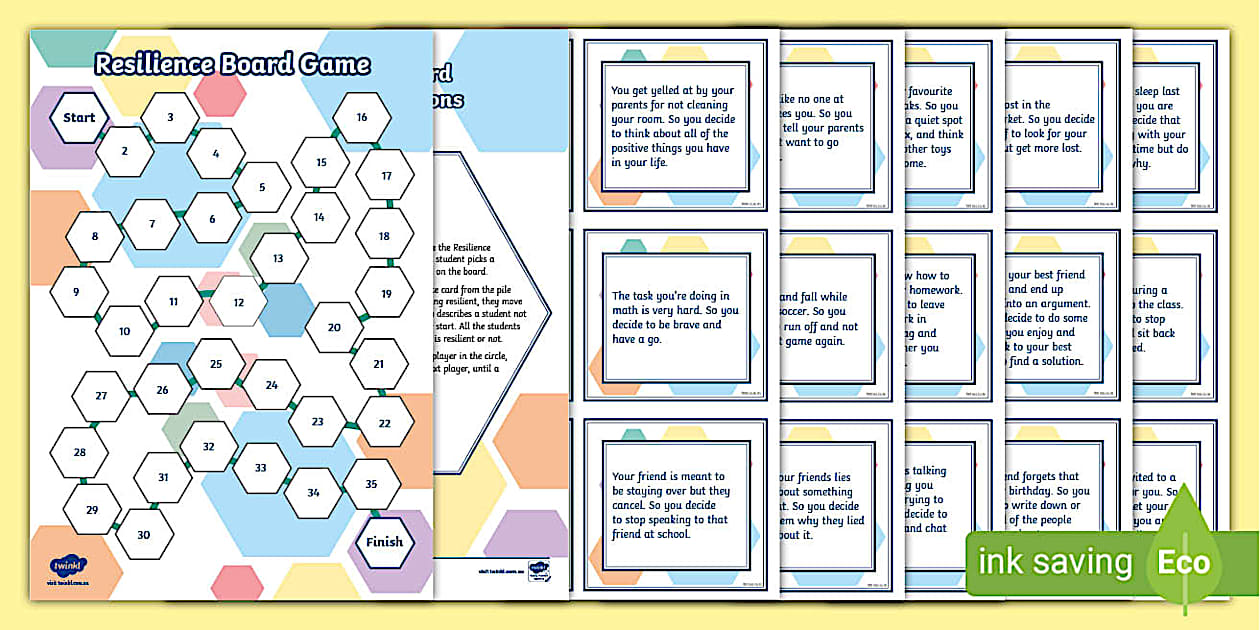 Resilience Board Game (l'enseignant a fait) - Twinkl