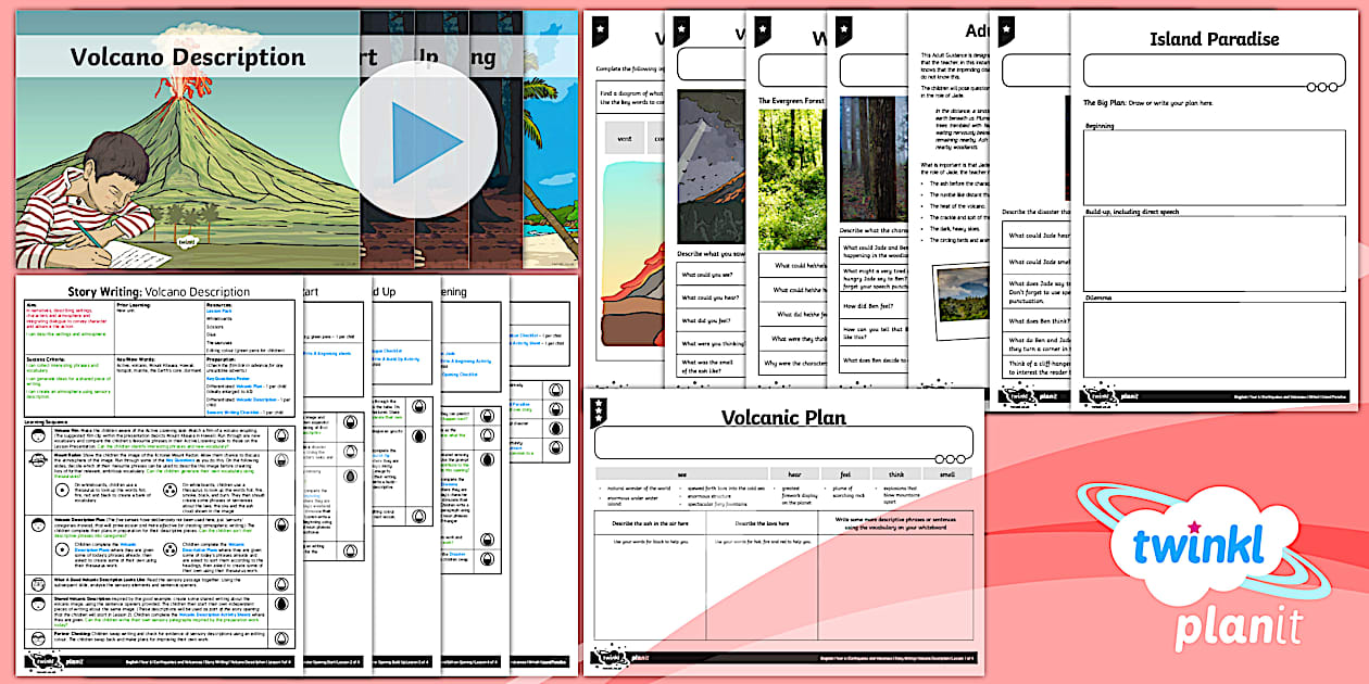 Extreme Earth: Earthquakes and Volcanoes Y6 Story Writing Genre Unit Pack