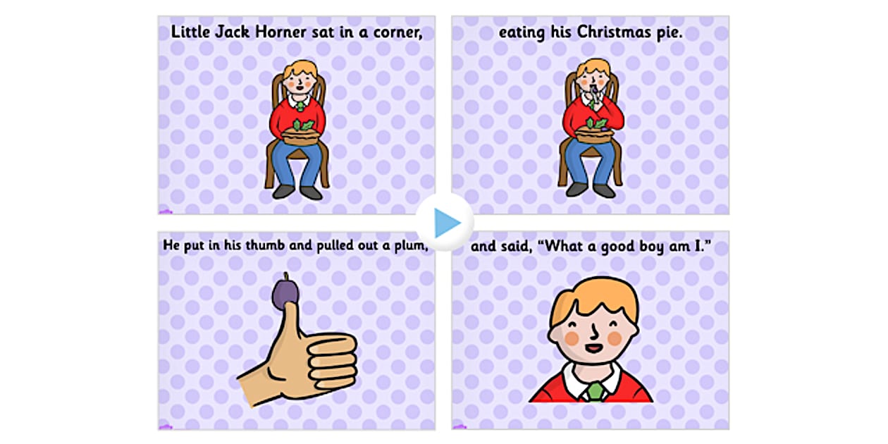 Little Jack Horner PowerPoint (teacher made) - Twinkl