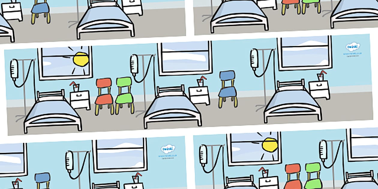 Small World Background (Hospital) (teacher made) - Twinkl