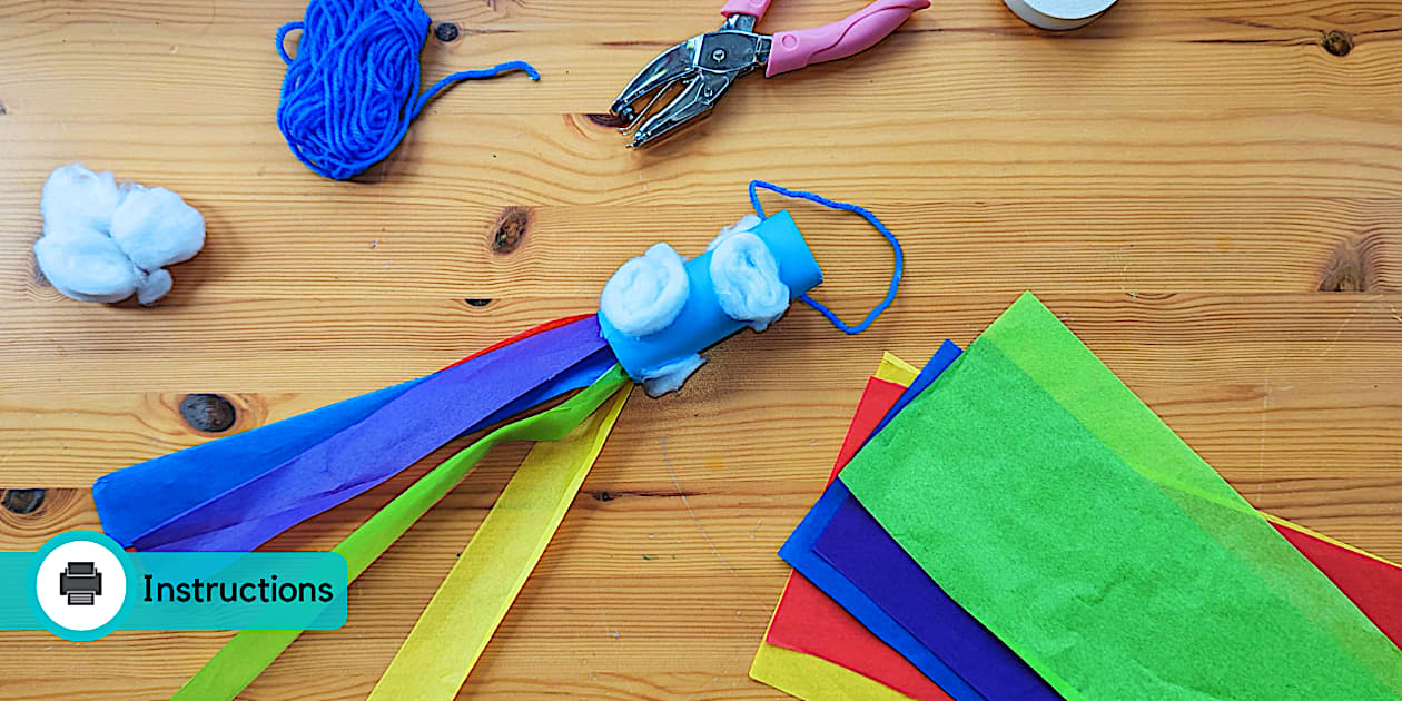 Rainbow Windsock Craft - Twinkl