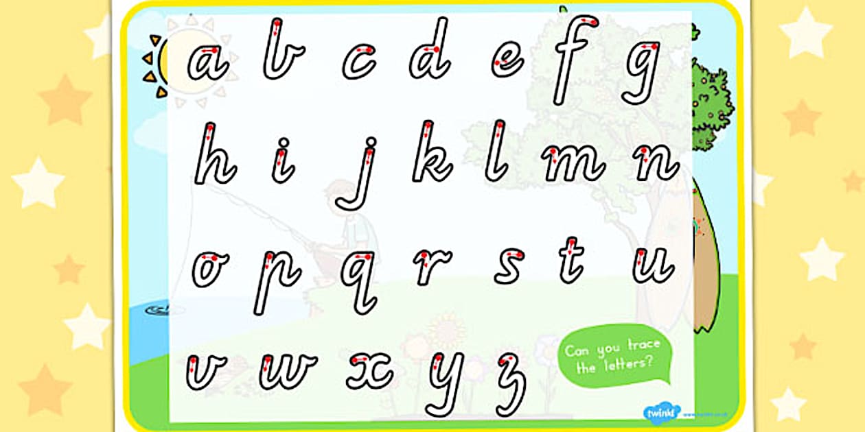 Spring Themed Letter Writing Worksheet - fine motor skills