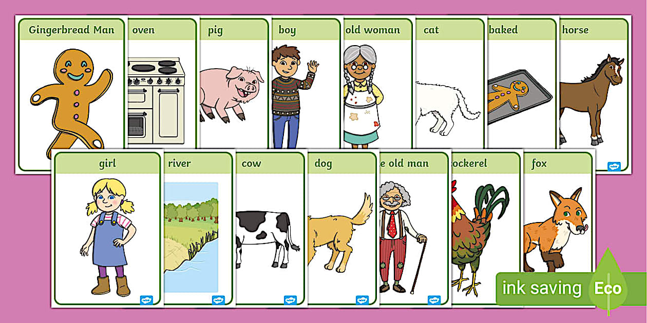 Cursive The Gingerbread Man Display Posters (teacher made)