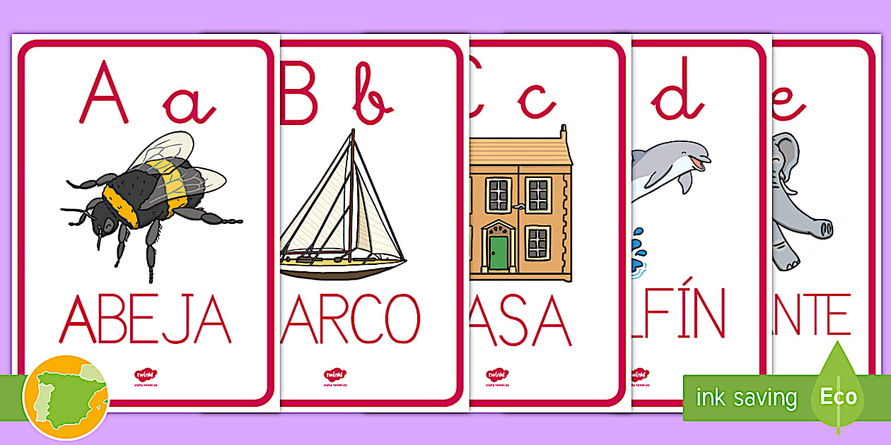 Pósters: El abecedario | Recursos para Infantil y Primaria