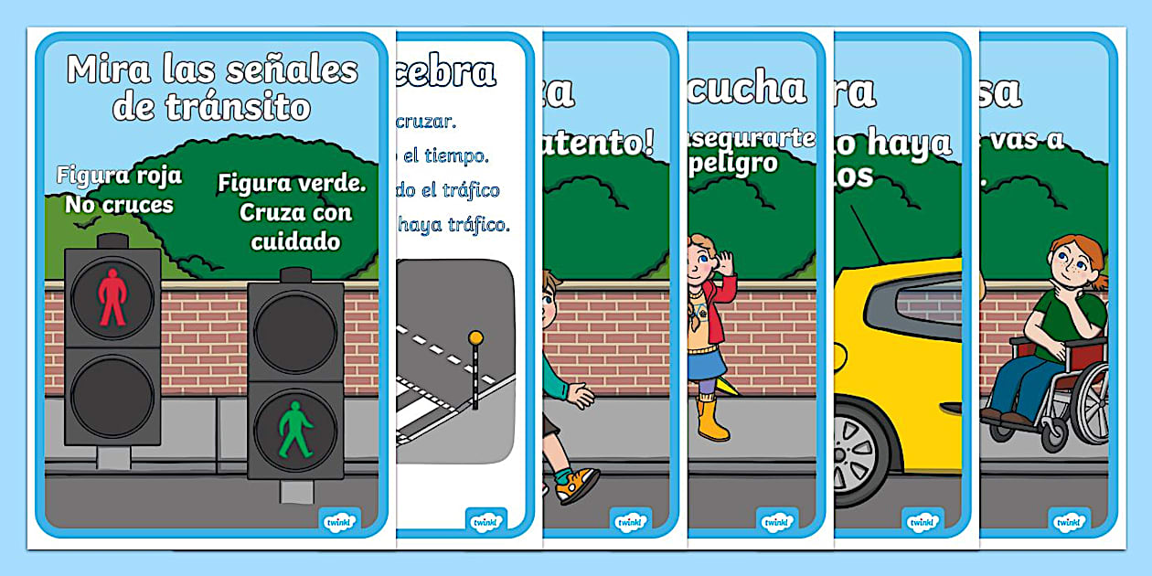 Carteles de educación vial | Materiales Educativos Twinkl