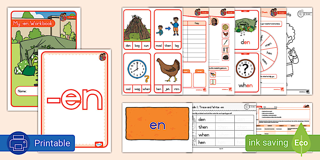Grade 1 Phonics Pack -en