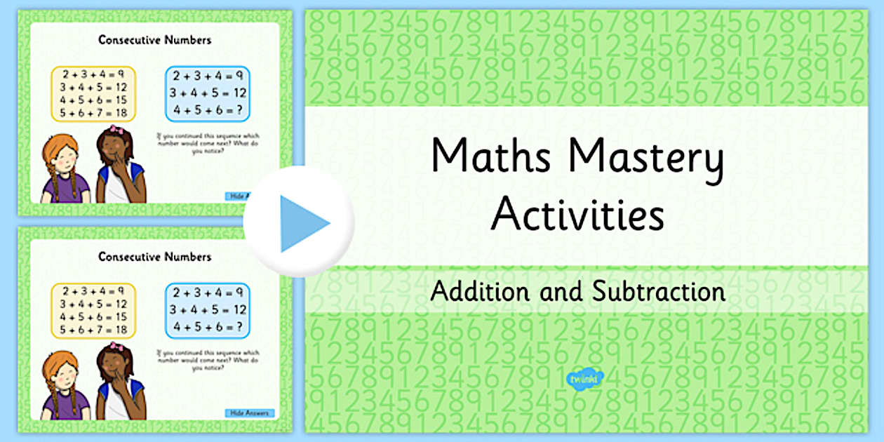Year 2 Maths Mastery Add and Subtract Numbers PowerPoint
