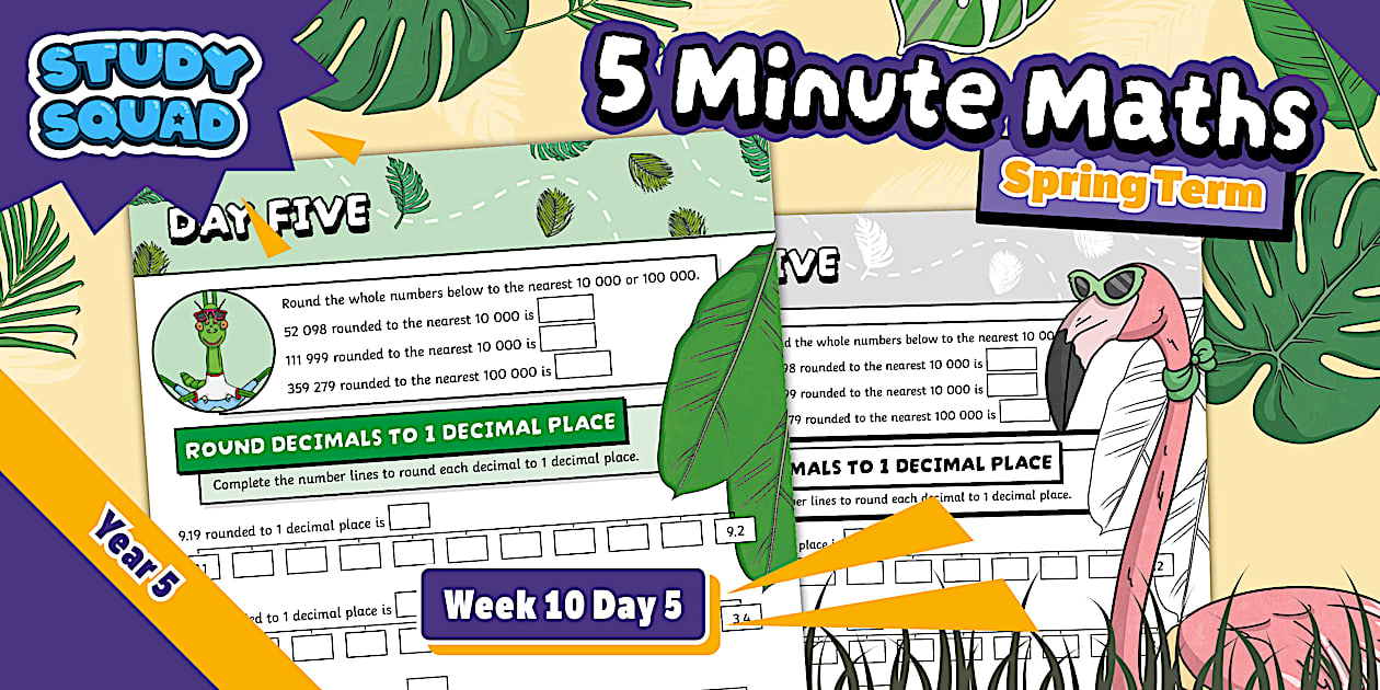 👉 Study Squad 5 Minute Maths - Year 5 Spring - Week 10 Day 5