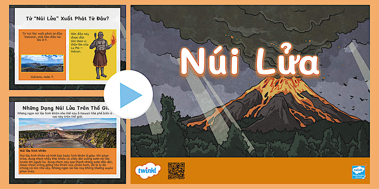 PowerPoint Thông Tin Về Núi Lửa (teacher made)