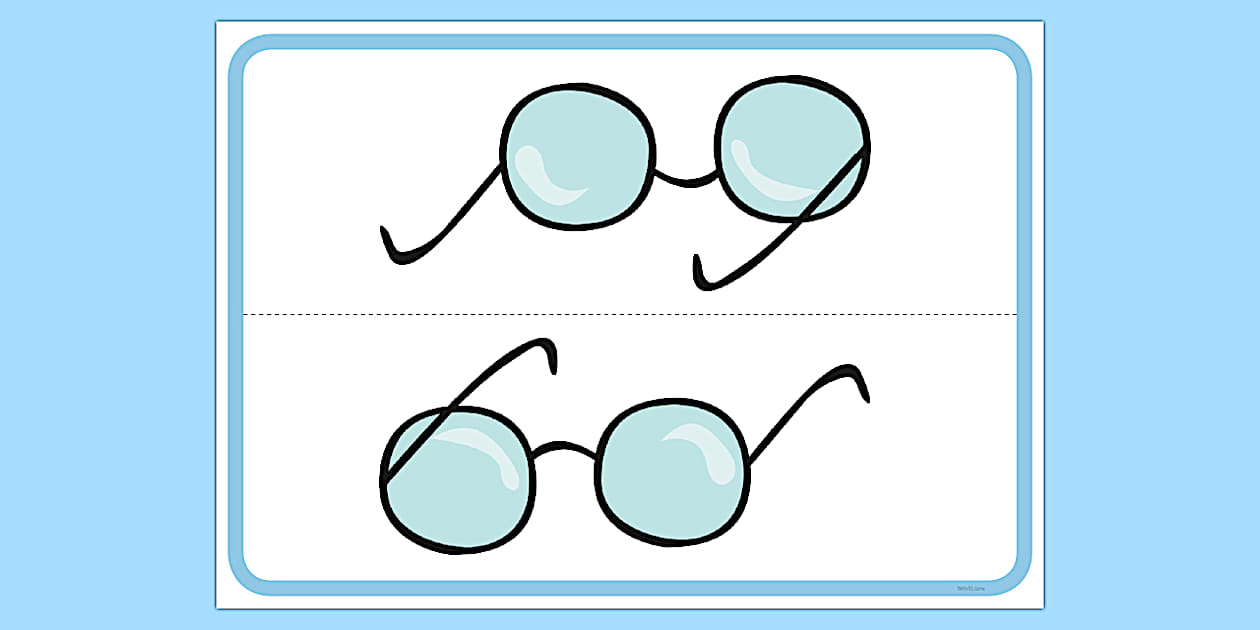 Glasses Table Sign (teacher made) - Twinkl