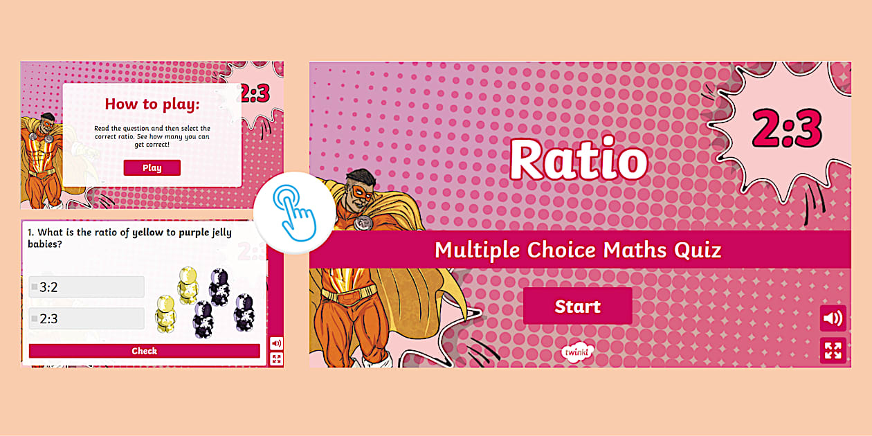 👉 Ratio Multiple Choice Maths Quiz - KS2 Revision