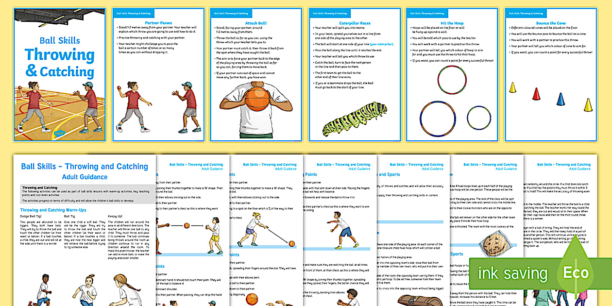 PE Ball Skills - PE Display Resources - Posters - Twinkl