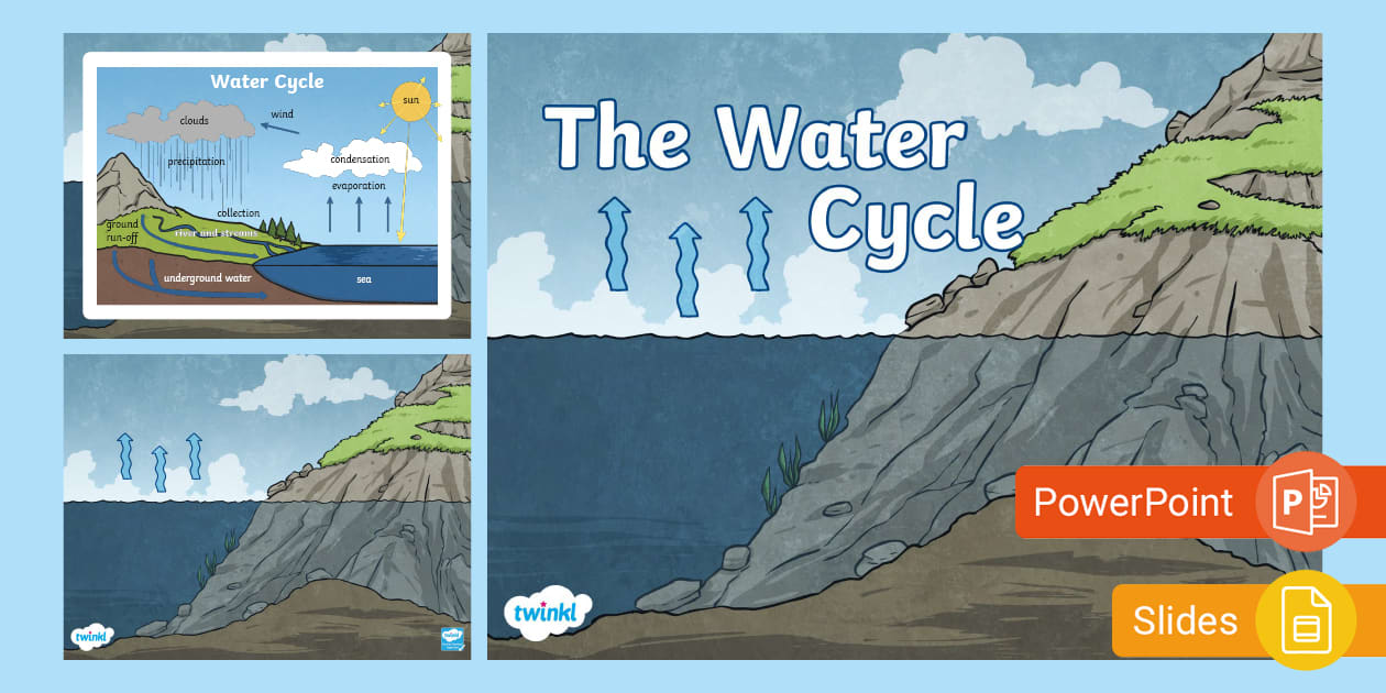 Water Cycle Diagram PowerPoint (teacher made) - Twinkl