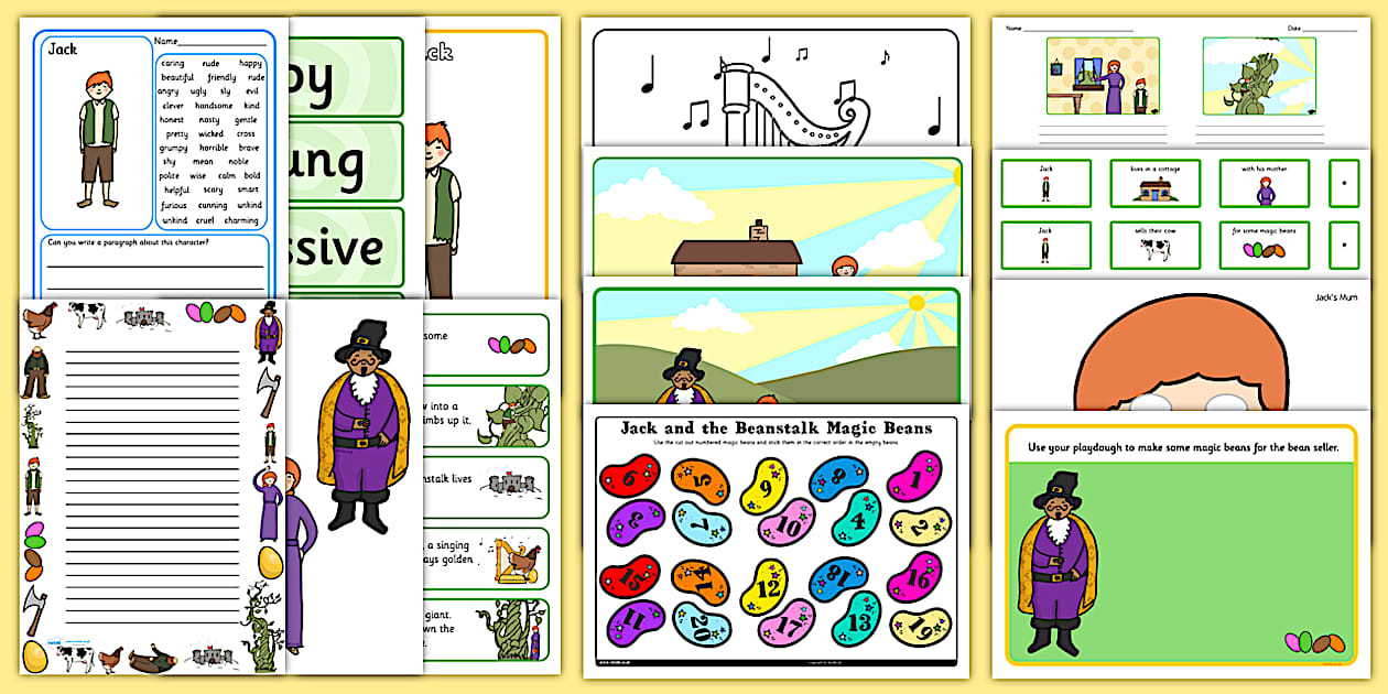 Jack and the Beanstalk Printables (teacher made) - Twinkl