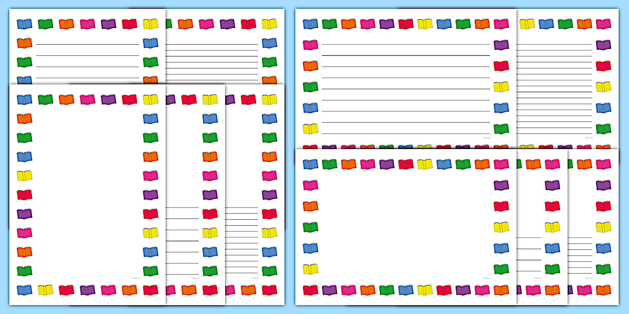 Books Page Borders | Book Borders and Frames (teacher made)