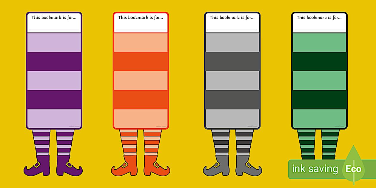 Witch Legs Bookmarks (Teacher-Made) - Twinkl
