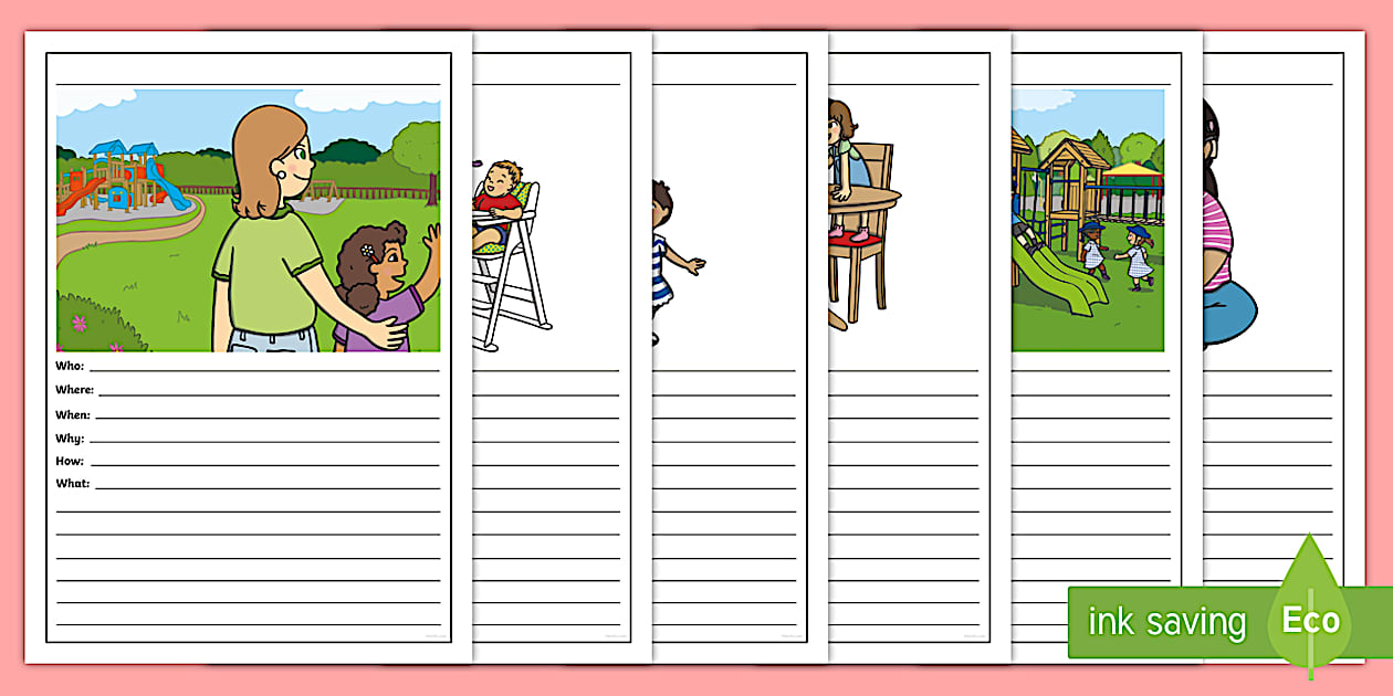 TAS Different Families Picture Prompt Writing Template