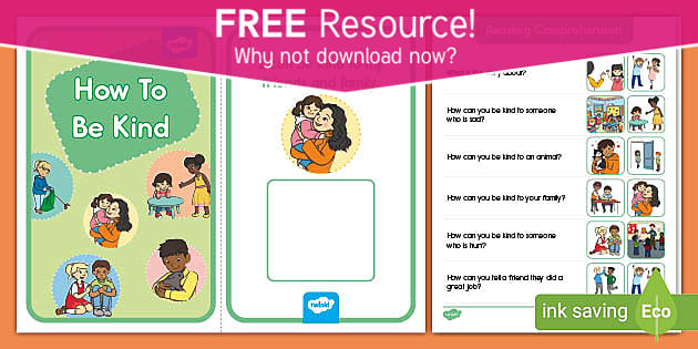 FREE How to be Kind Adapted Reader | Special Education | Twinkl