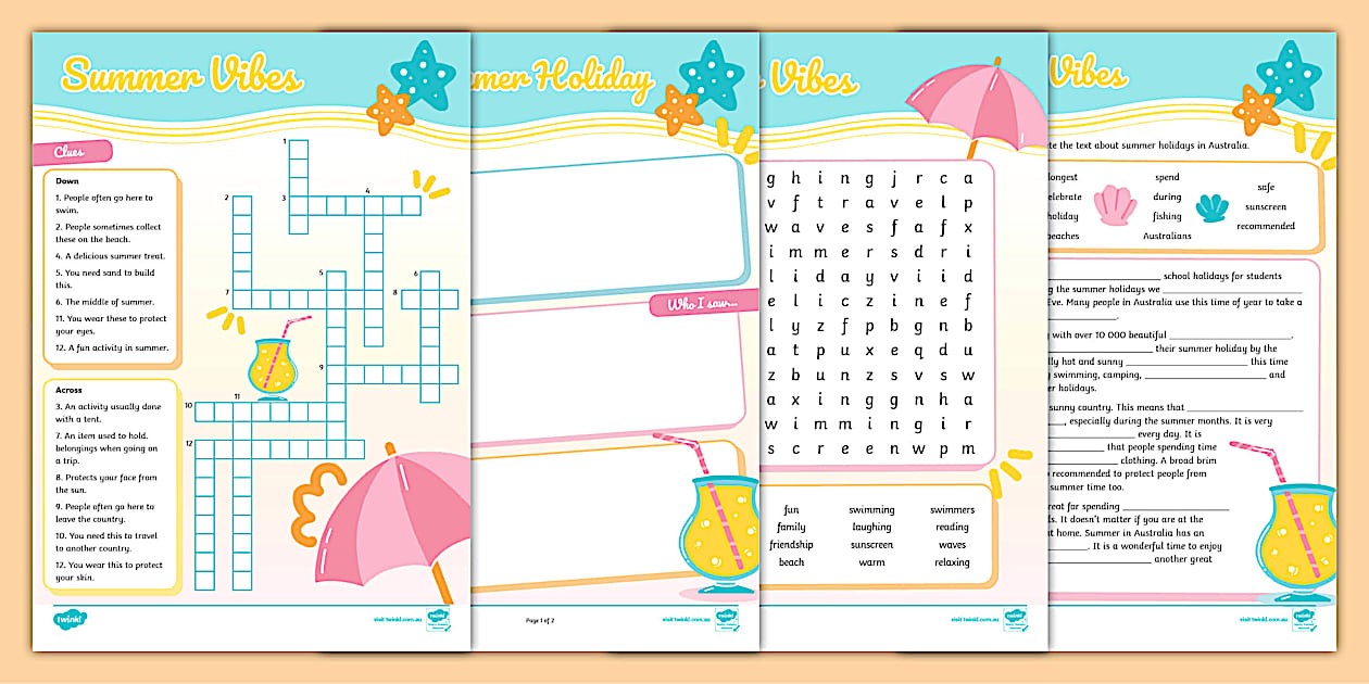 Summer Vibes Holiday Mega Resource Pack