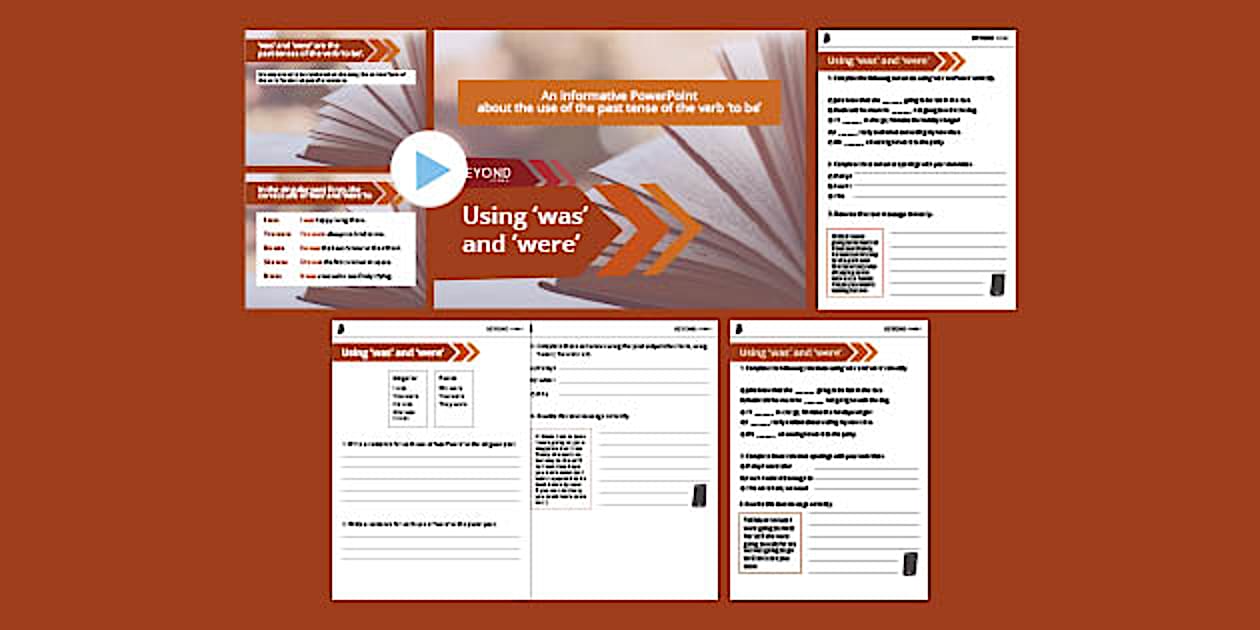 Beyond Cymru: Was and Were Powerpoint Pack - Twinkl