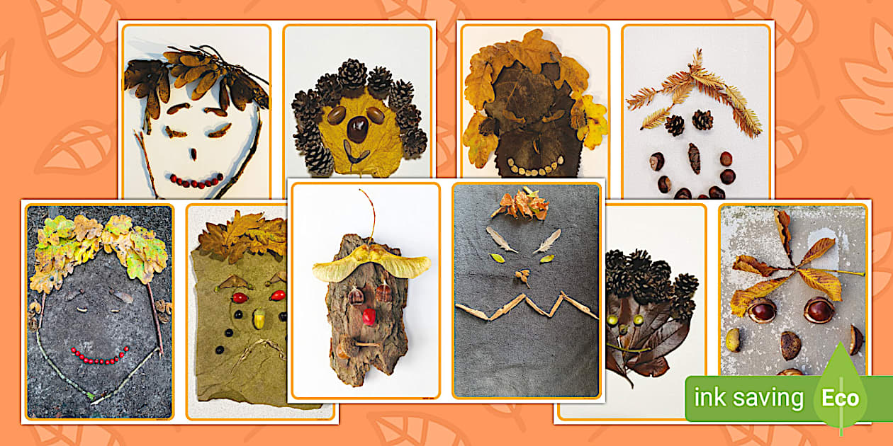 Autumn Natural Faces: My Emotions Art Photo Pack | Autumn