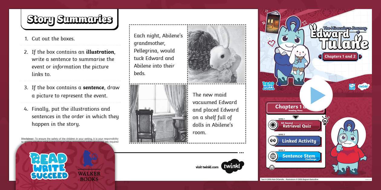 FREE! - The Miraculous Journey of Edward Tulane Whole-Class Guided Reading