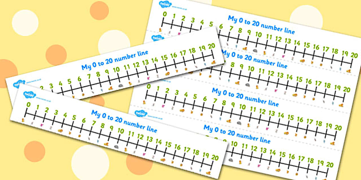The Lion And The Mouse Number Lines 0-20 - Twinkl