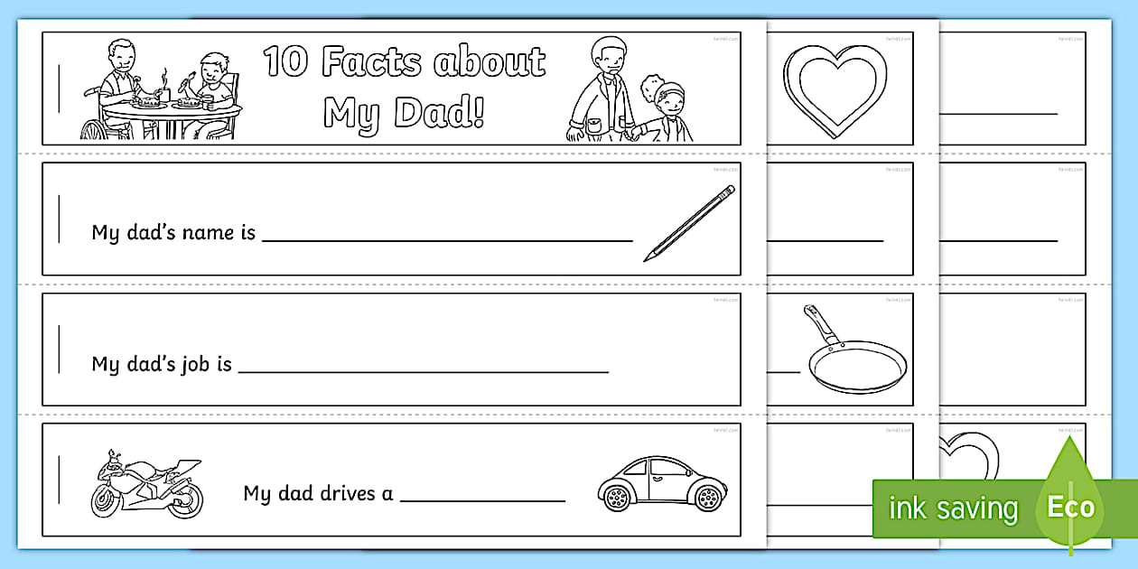 Father's Day Mini Flipbook Activity