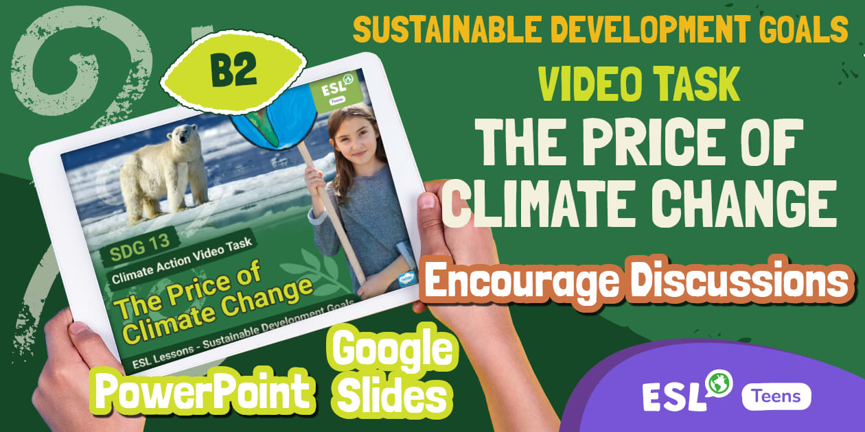 ESL Climate Change Video Lesson Listening Comprehension Task