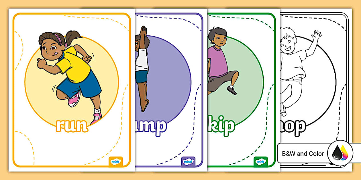 Movement Picture Cards - Twinkl