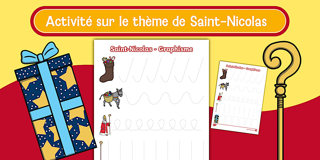 Saint-Nicolas - Activité de graphisme