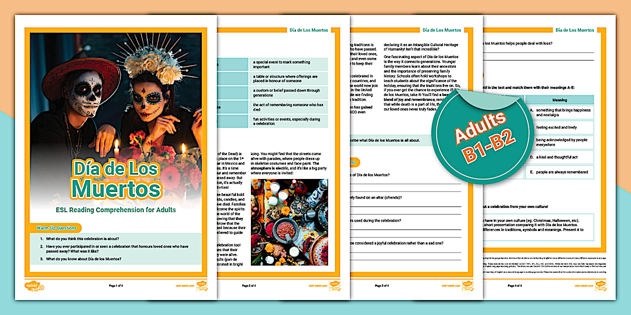 ESL Día de Los Muertos (teacher made) - Twinkl