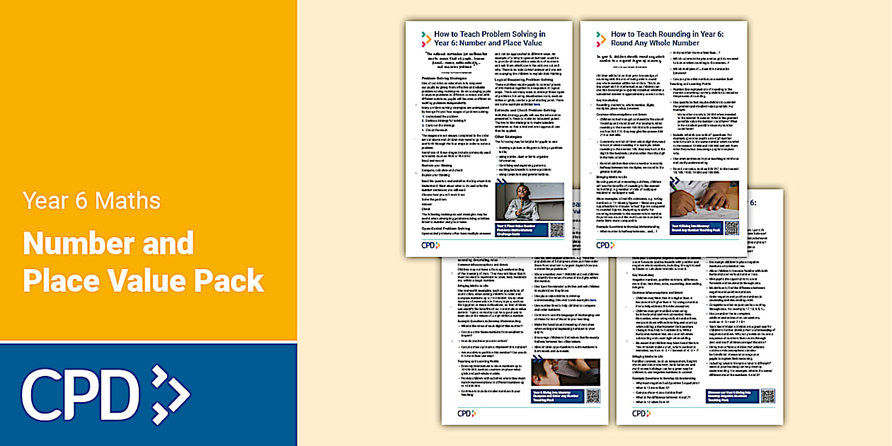 Year 6 Number and Place Value CPD Pack (teacher made)