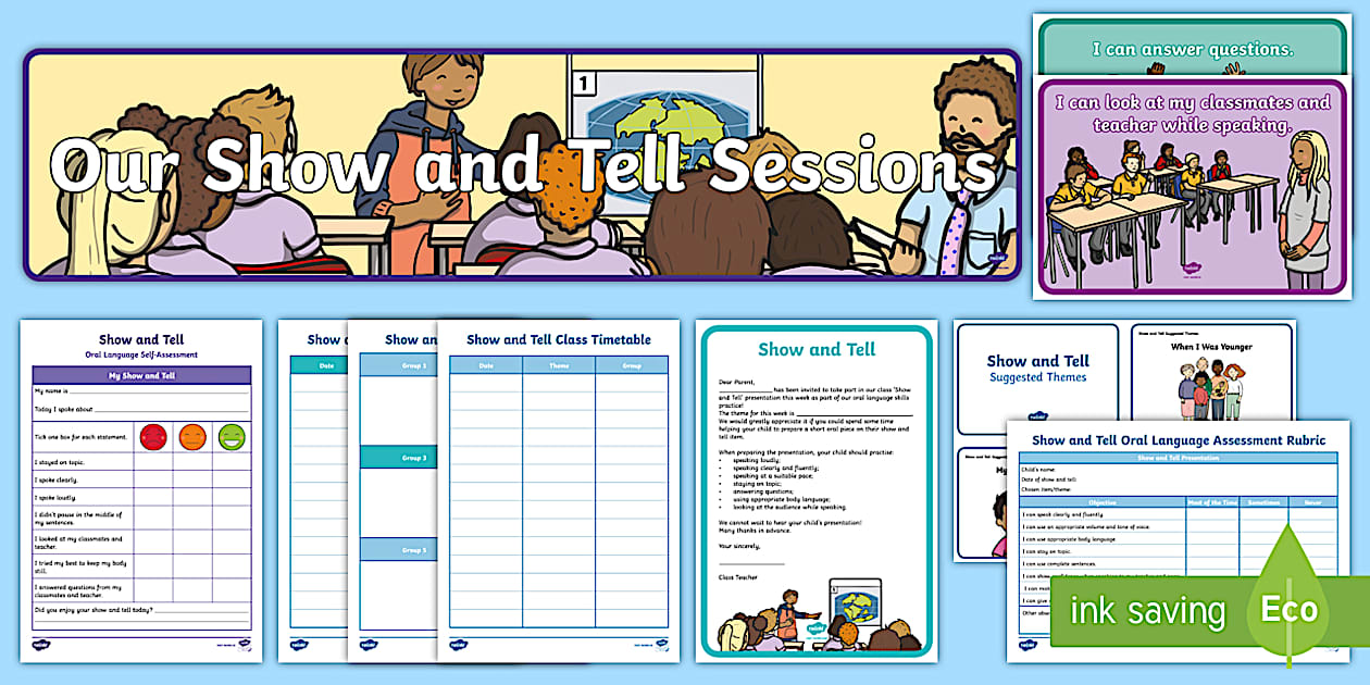 Show and Tell Ideas Reception Resource Pack (teacher made)