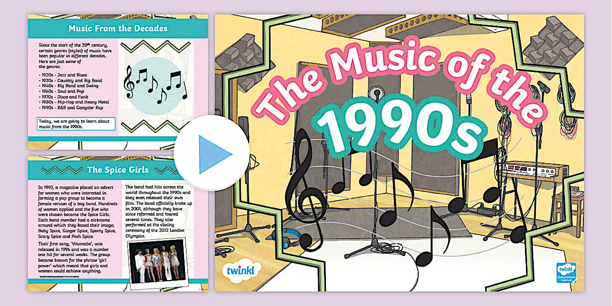 👉 1990s Music KS2 PowerPoint | History of Music