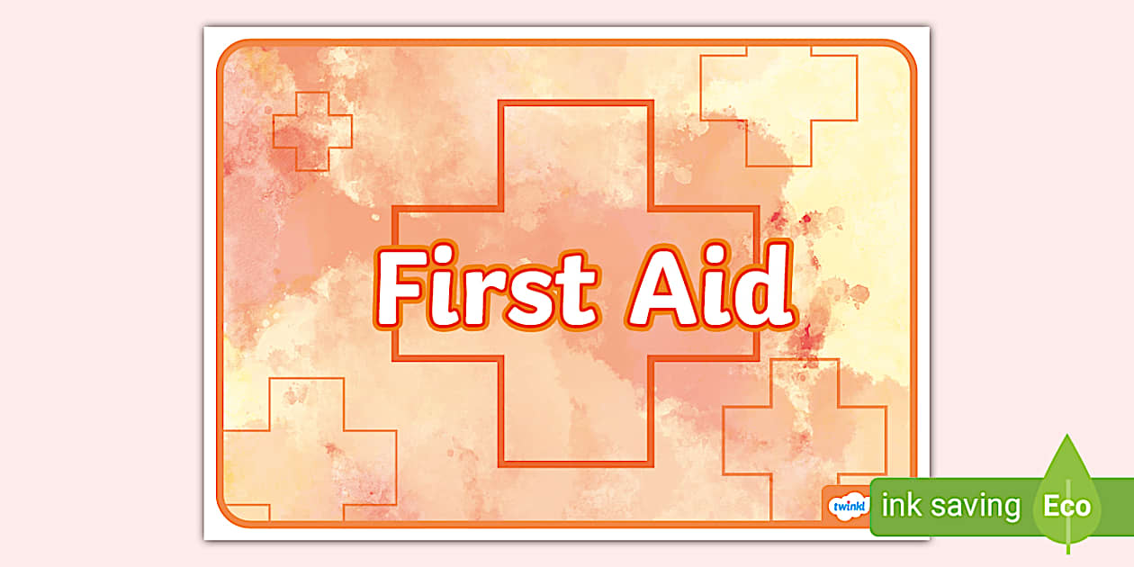 First Aid Box Sign (teacher made) - Twinkl