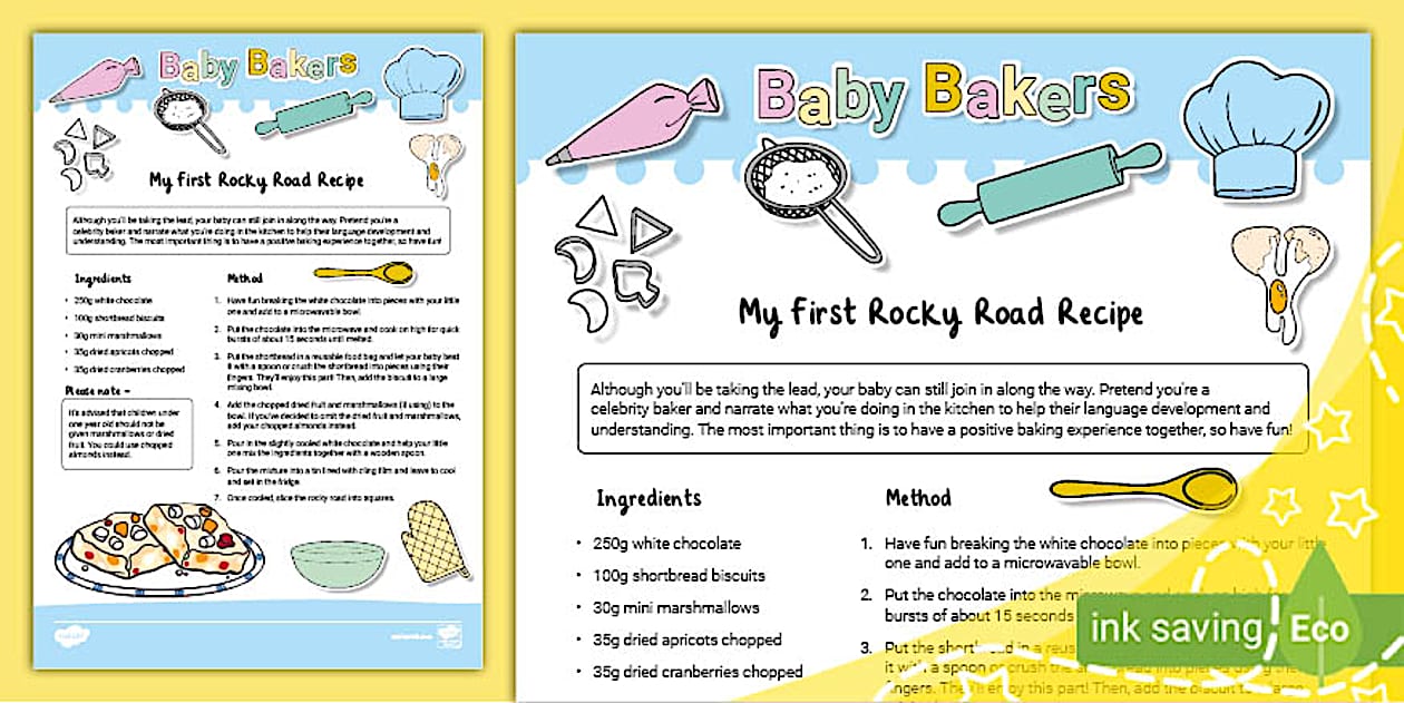 Baby Bakers - My First Rocky Road Recipe (teacher made)