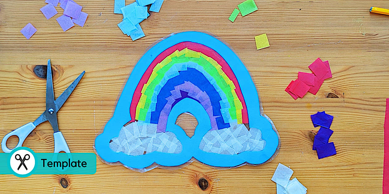Rainbow Sun Catcher | Easy Rainbow Craft (Teacher-Made)