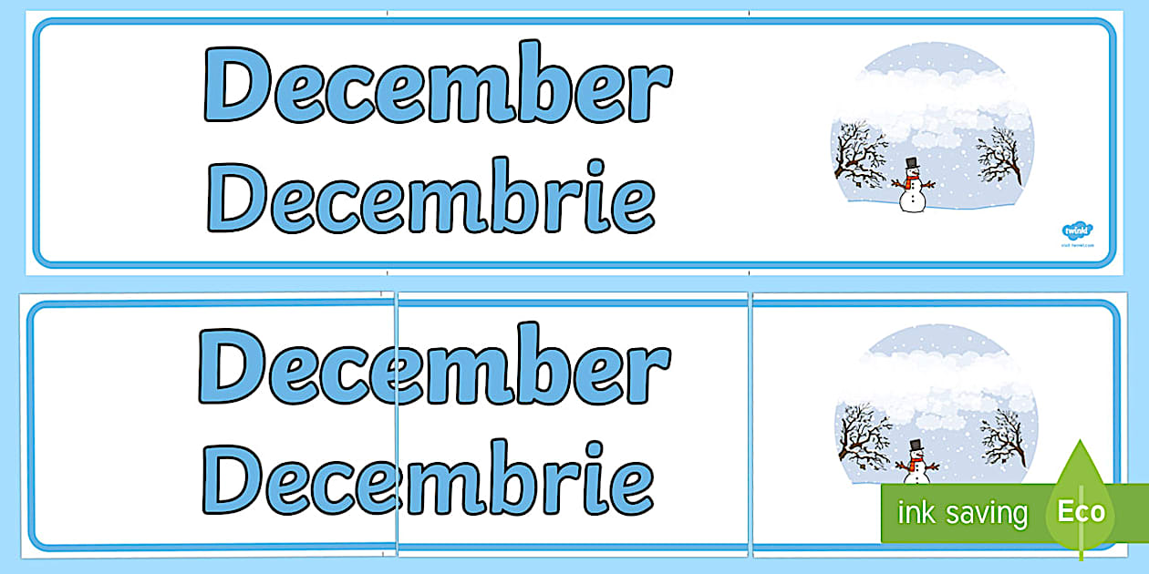 December Display Banner English/Romanian - December Display Banner