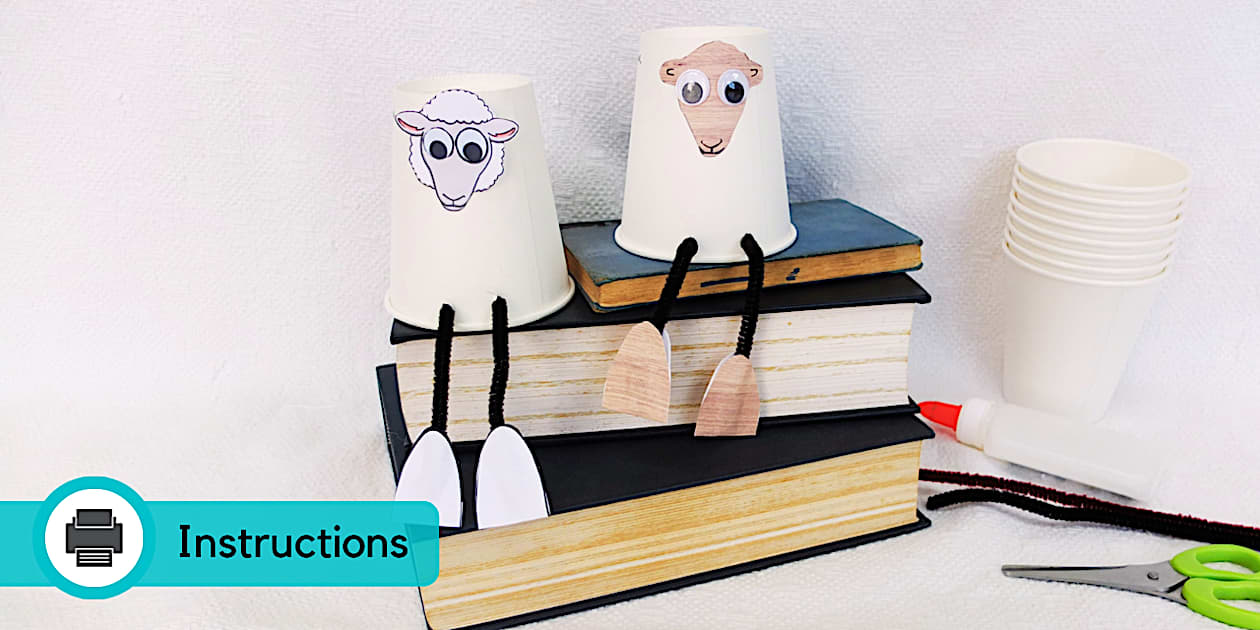 Paper Cup Sheep | Farm Animal Crafts (teacher made) - Twinkl
