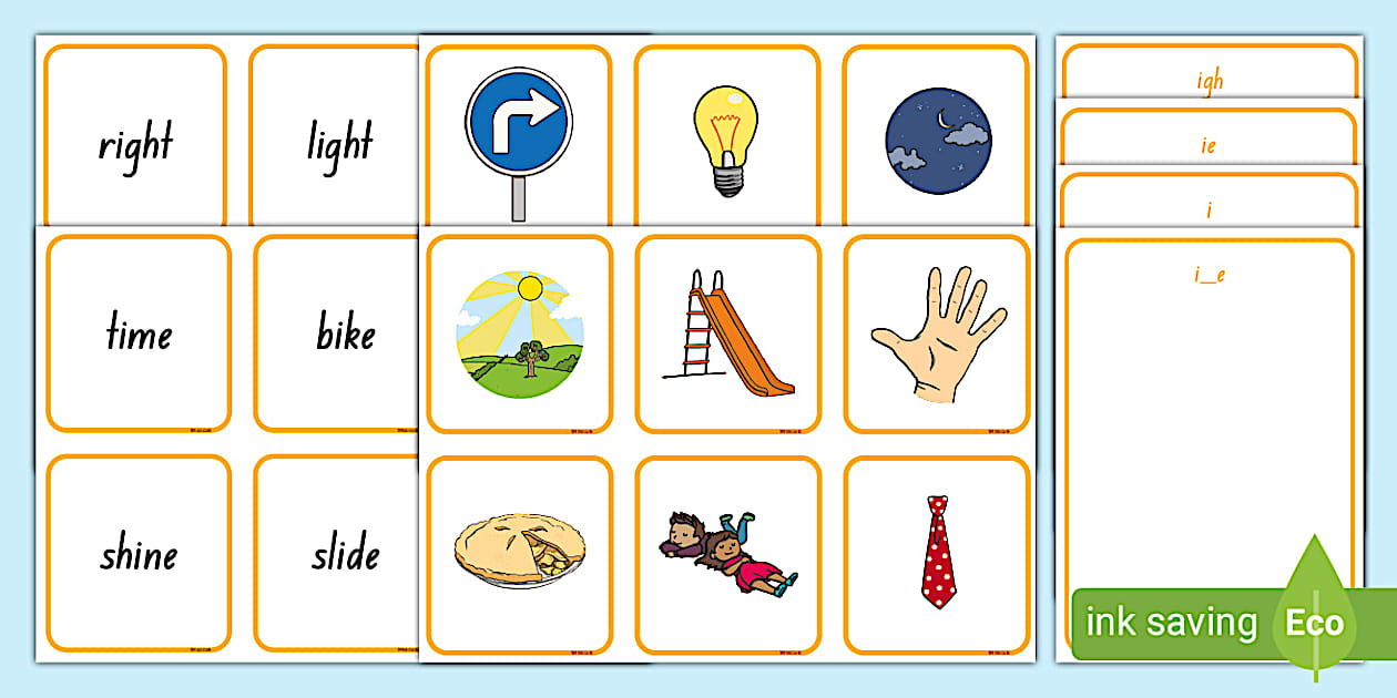 'igh' Sound Family Word Sorting Activity Pack (teacher made)