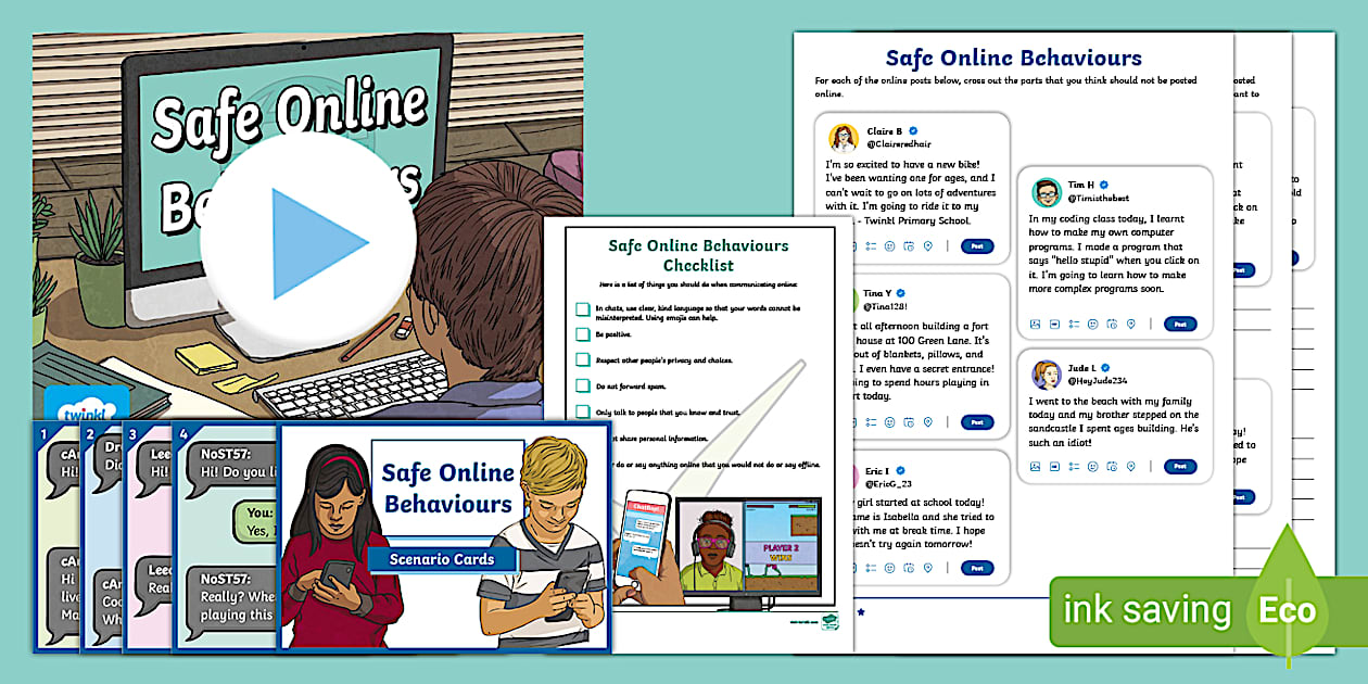 Internet Safety Lesson | Online Behaviours Lesson Pack | KS2
