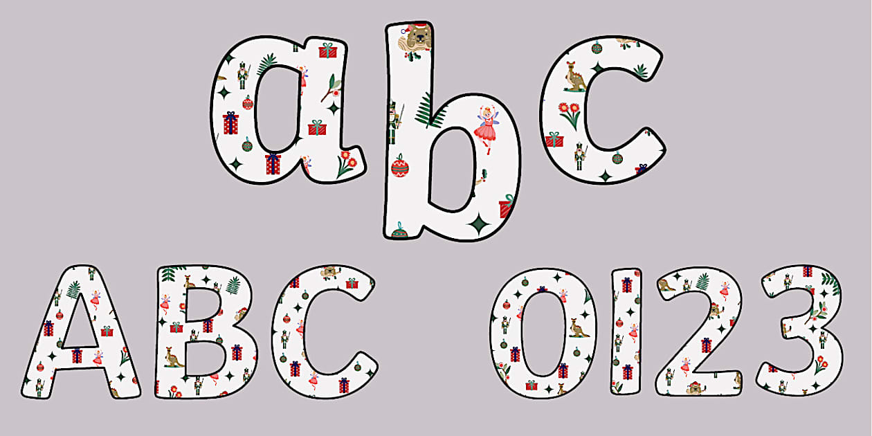 Nutcracker Christmas Display Lettering (teacher made)