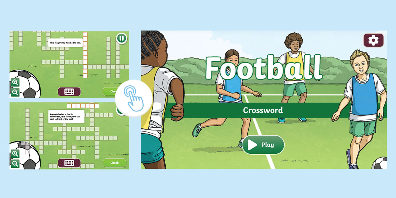 Football Interactive Crossword - Twinkl - KS2 - Twinkl