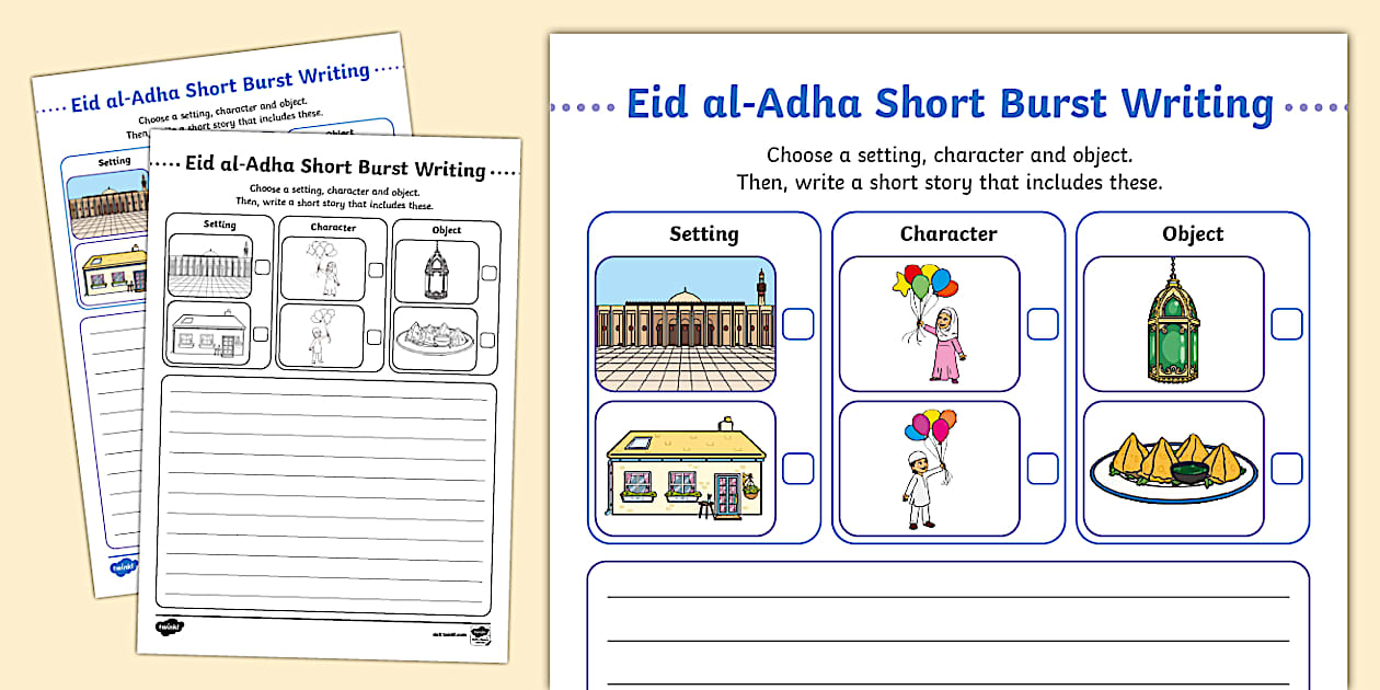 Eid al-Adha KS1 Short Burst Writing Template (Teacher-Made)