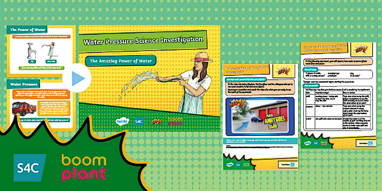 BOOM Cymru: Water Pressure Science Experiment Pack - Twinkl
