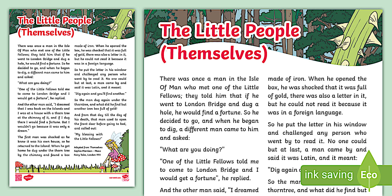 The Little People Story (teacher made) - Twinkl