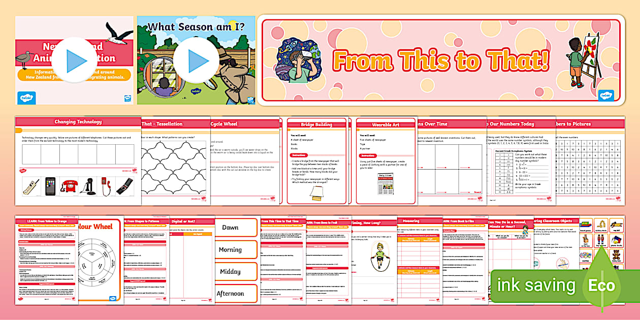 From This to That! STEAM Inquiry Pack Year 0-4